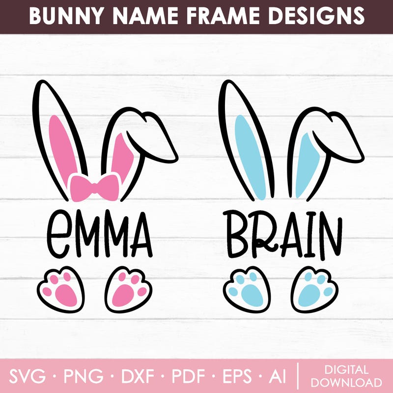 Custom Easter Name Cards - Etsy