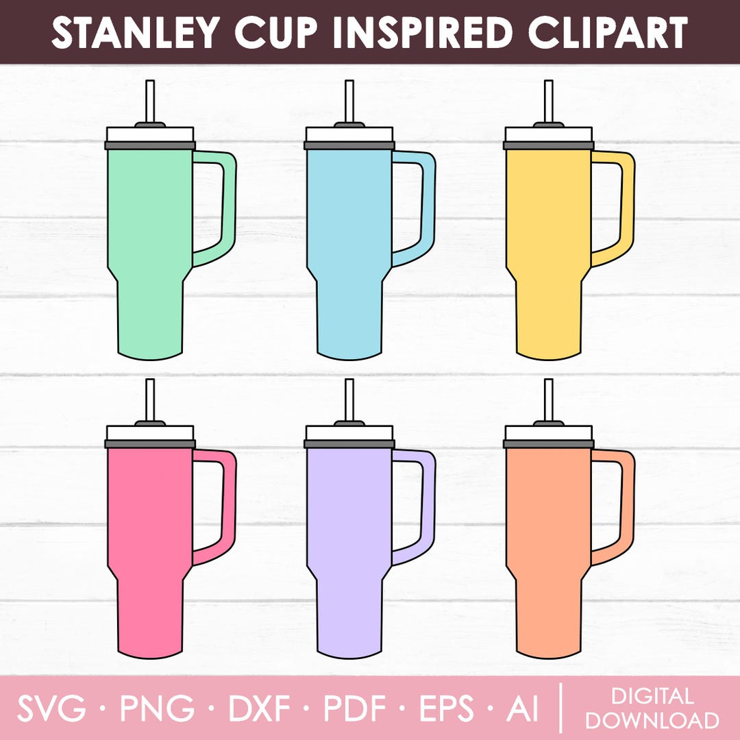 Stanley Cup Inspired Svg Clipart, Quencher Cup Svg, Tumbler Svg ...