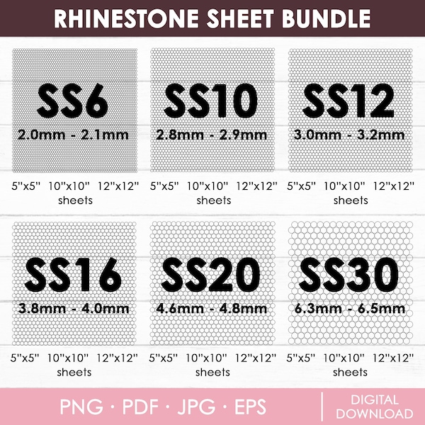 Rhinestone Templates - Etsy