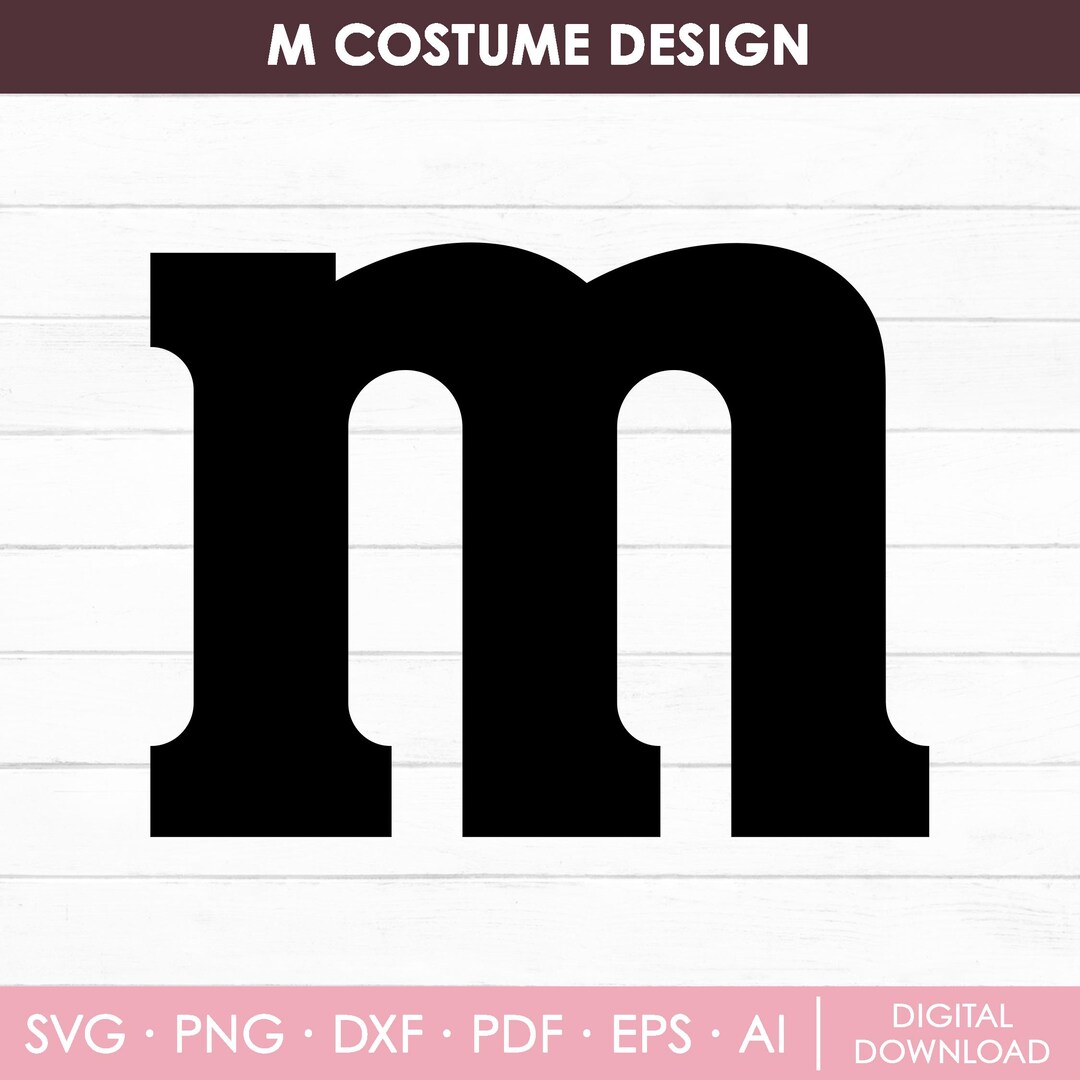 Letter M Costume Svg, Letter M Svg, Kid Costume Ideas, Halloween ...