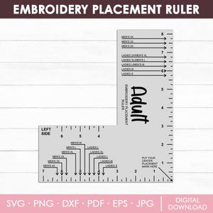 T-shirt Embroidery Logo Placement Guides, Adult T-shirt Alignment Tool ...