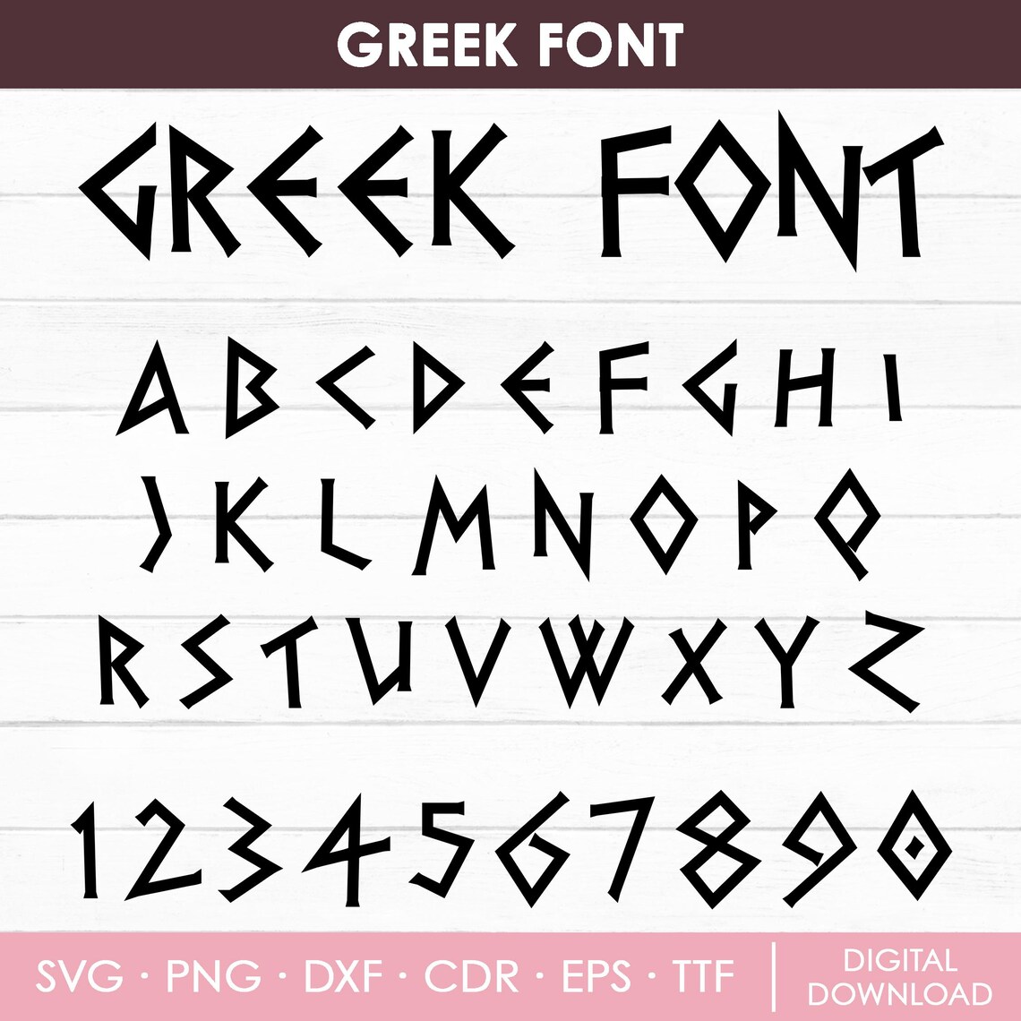 Greek Font Svg, Greek Alphabet Svg, Greek Letters Svg, Greek Ancient ...
