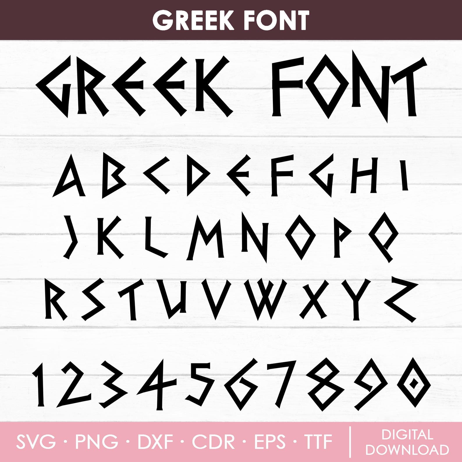 Greek Font Svg, Greek Alphabet Svg, Greek Letters Svg, Greek Ancient ...