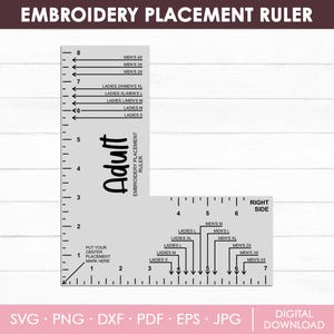 T-shirt Embroidery Logo Placement Guides, Adult T-shirt Alignment Tool ...