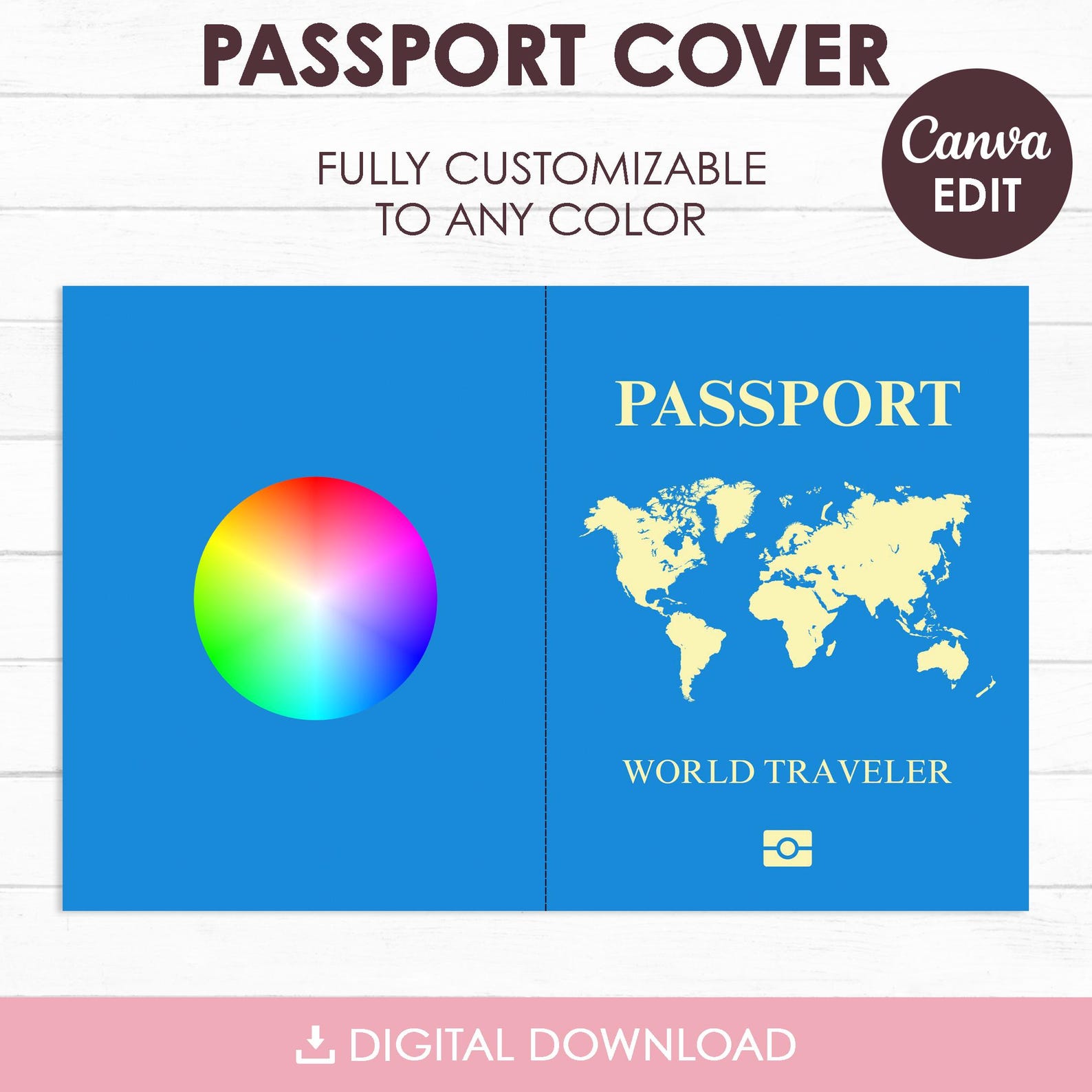Editable Us Passports for Kids, Passport for Kid for Playing Travel and ...