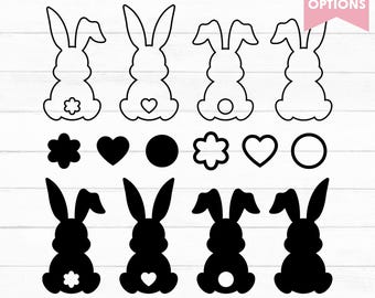 Easter Bunny Svg, Bunny Svg, Rabbit Svg, Easter Svg, Bunny Silhouette ...