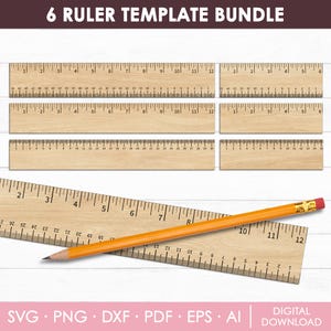 Laser Cut Ruler Bundle, Inches and Centimeters, Horizontal Ruler ...