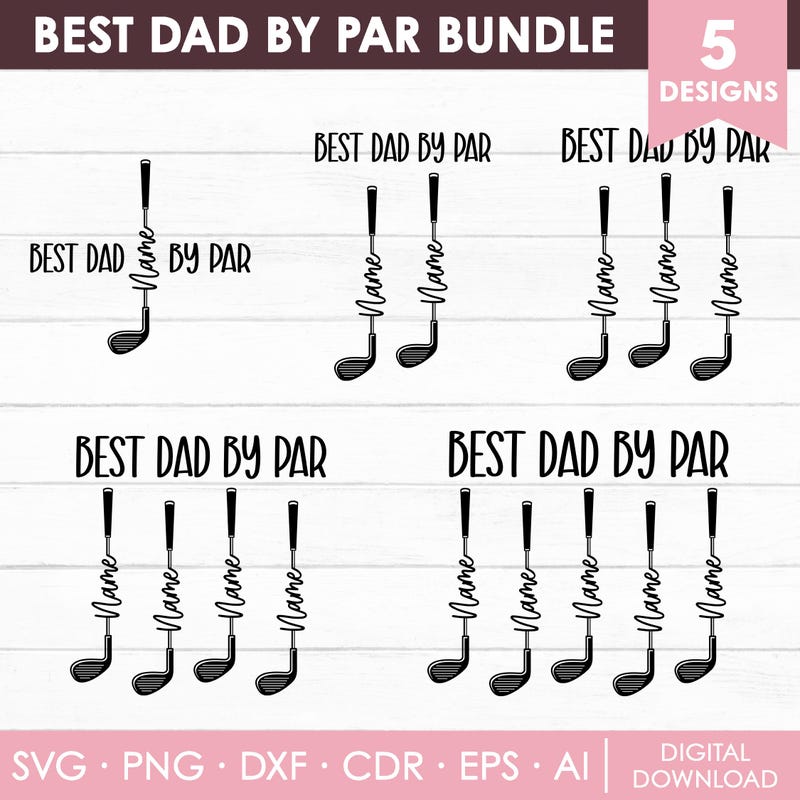 Golf Dad Fathers Day Card - Etsy