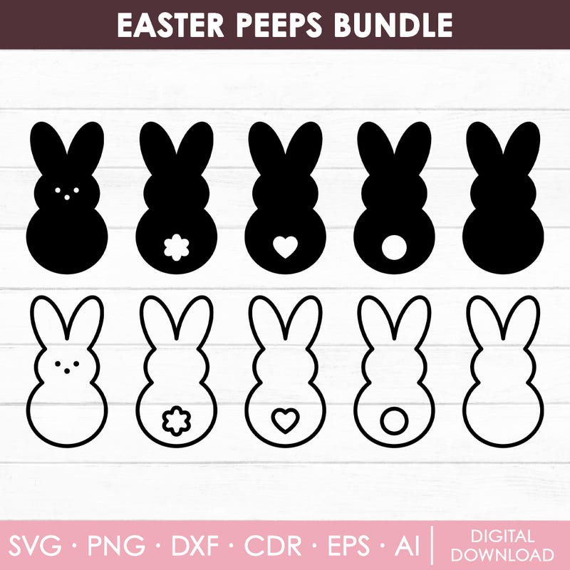 Peeps Svg - Etsy