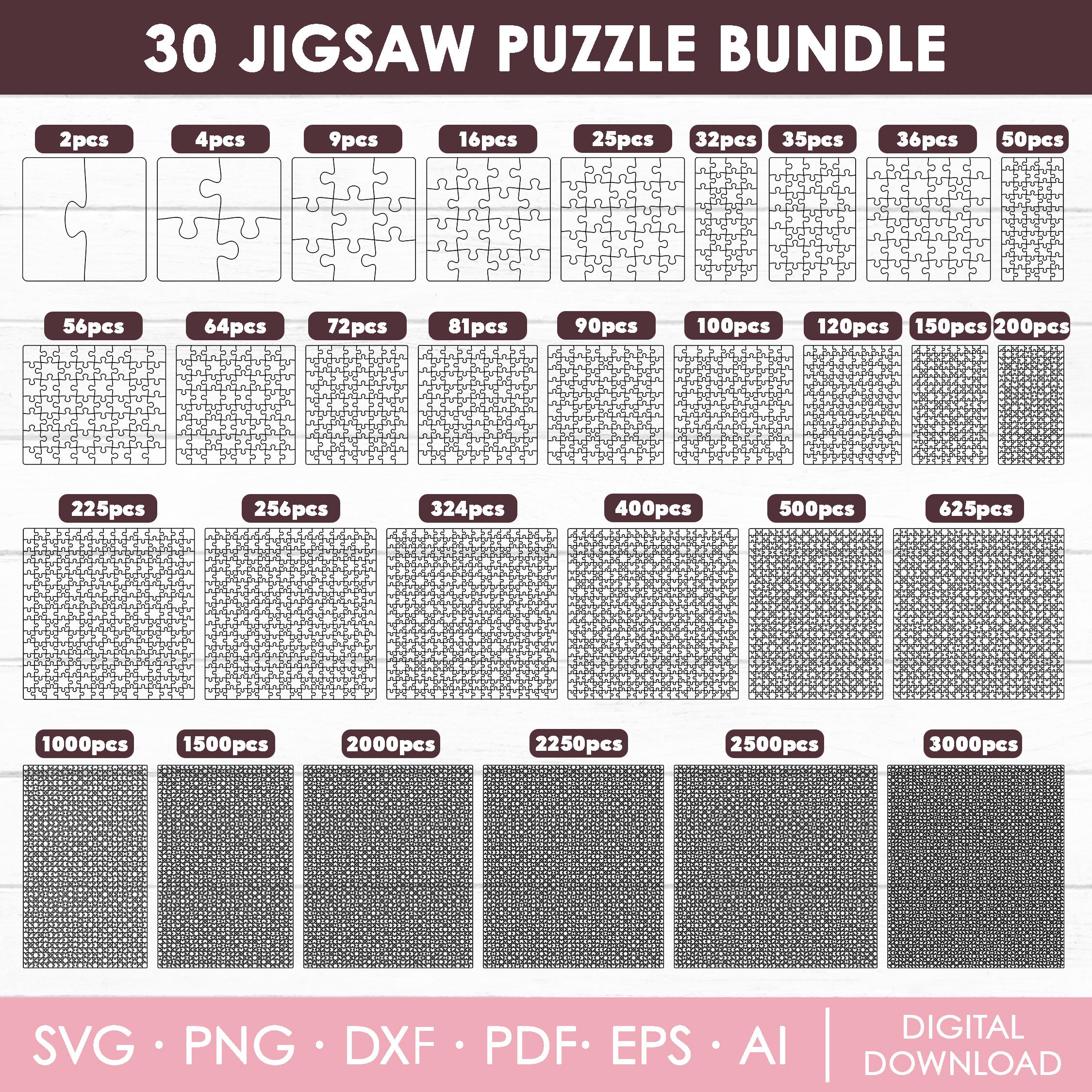 Puzzle Svg Templates, Jigsaw Puzzle Svg, Puzzle Cut Template, Puzzle ...