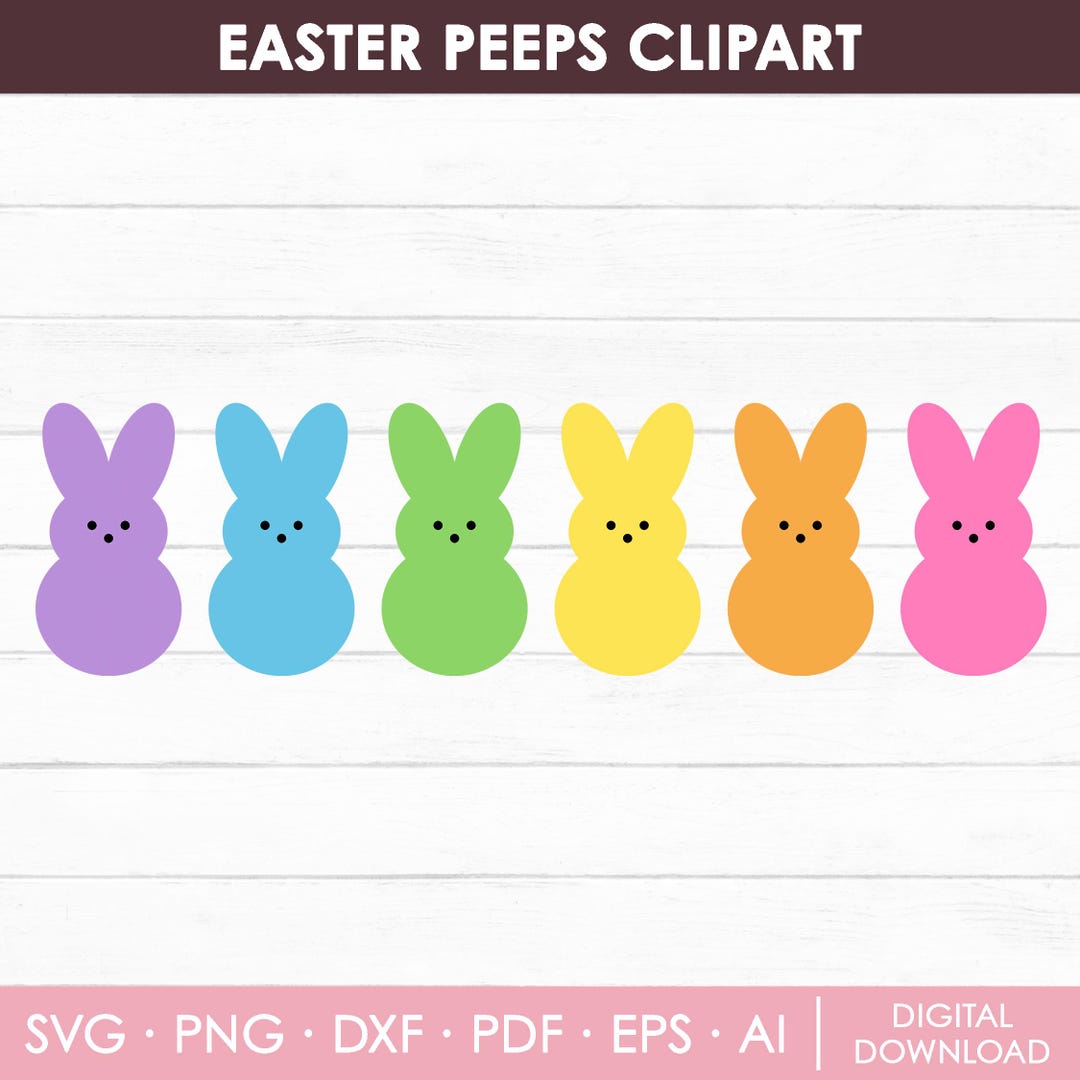 Easter Peeps Svg, Easter Bunny Svg, Bunny Svg, Marshmallow Peep Shirt ...
