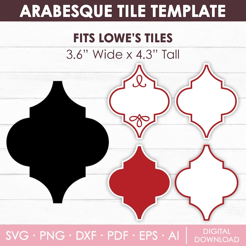 Arabesque Tile Svg - Etsy