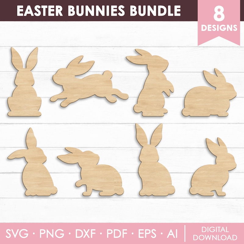 Rabbit Svg - Etsy