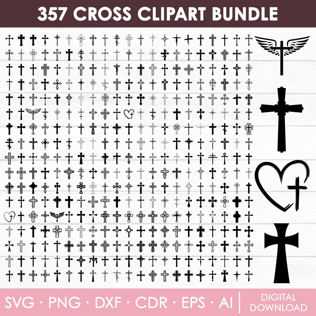 Croix Svg, clipart croix, Svg chrétien, catholique, Jésus croix Svg ...