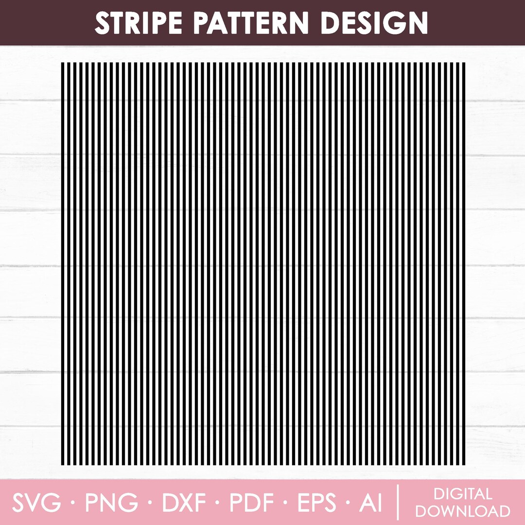 Stripe Pattern Svg, Seamless Pattern Svg, Line Print Cut File, Vertical ...