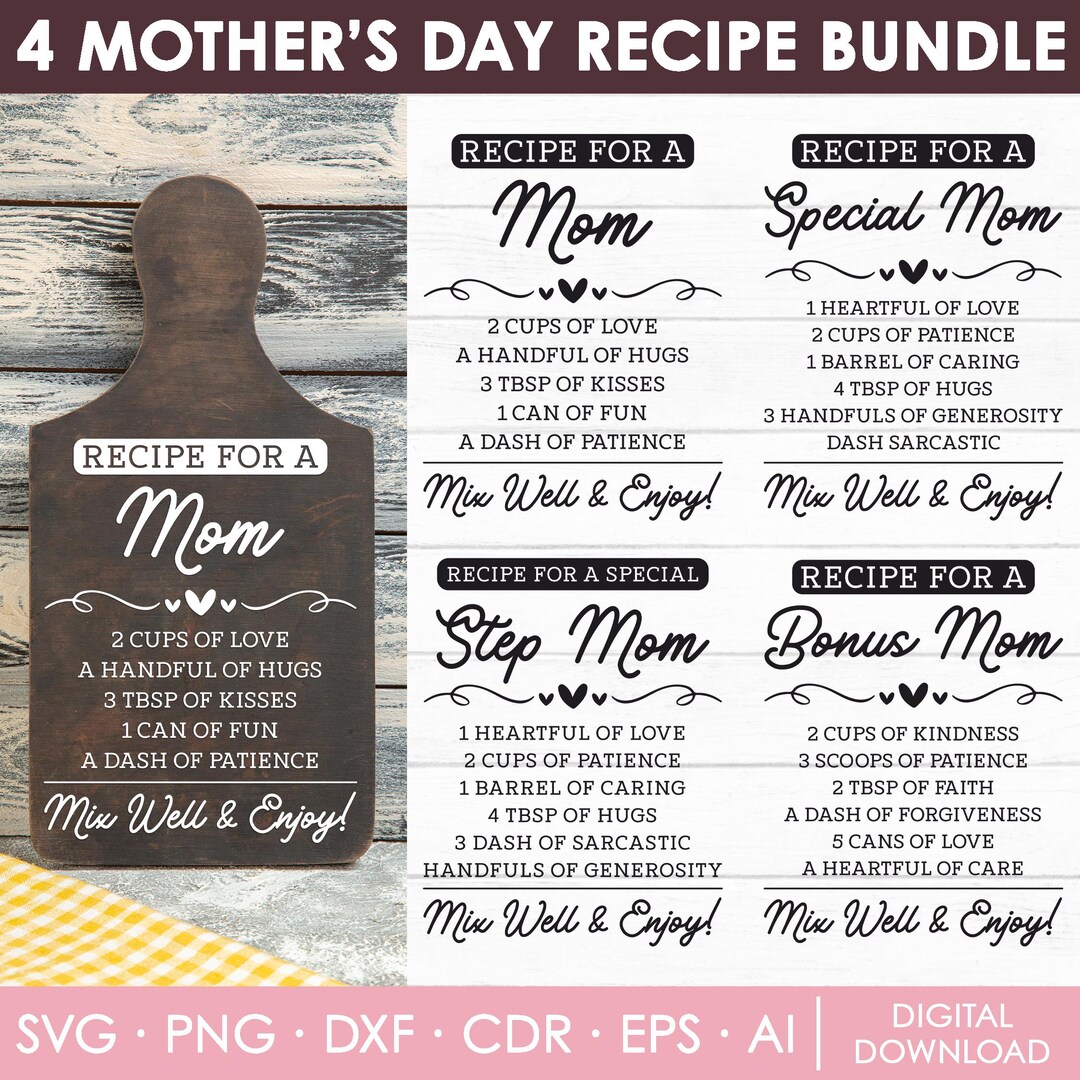 Mom Cutting Board Svg, Mother's Day Svg, Kitchen Svg, Cutting Board Svg ...