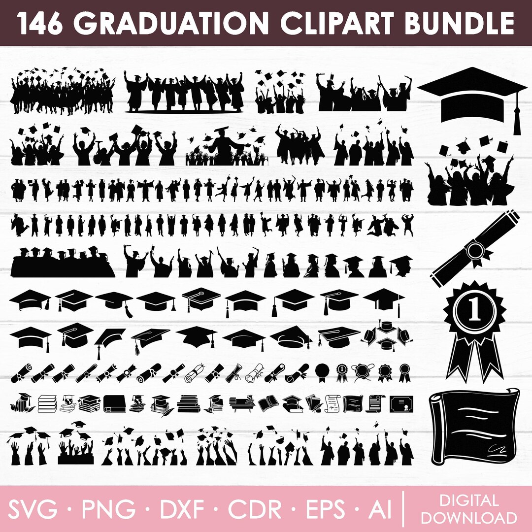 Graduation SVG Bundle, Graduation Clipart, Student Svg, Proud Graduate ...