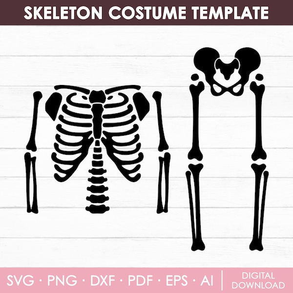 Skeleton Svg - Etsy
