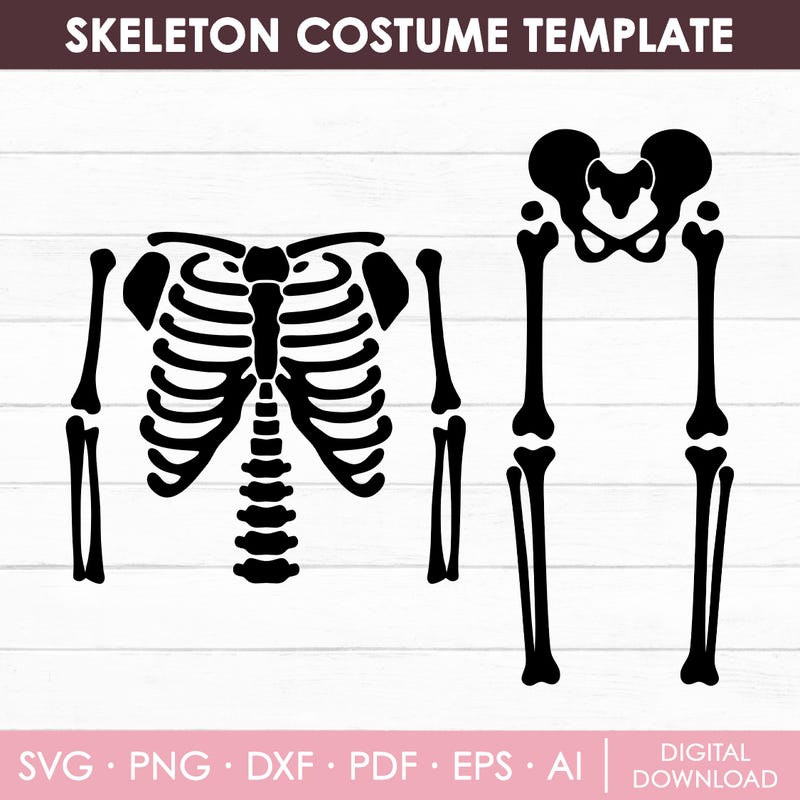 Halloween Skeleton Costume - Etsy UK