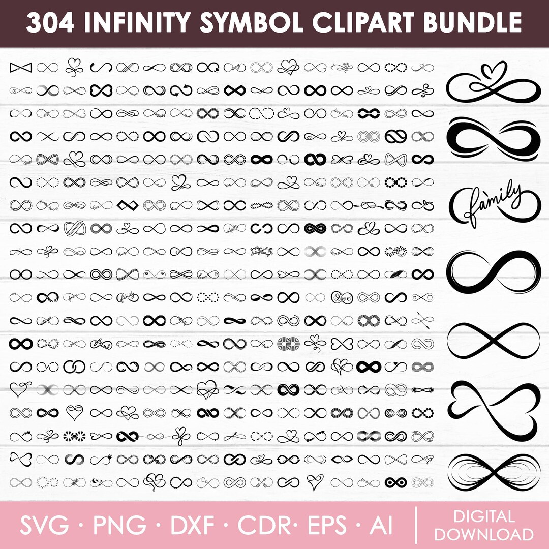Infinity Symbol Svg, Infinity Svg Bundle, Infinity Svg, Infinity Clipart, Infinity Heart Svg ...