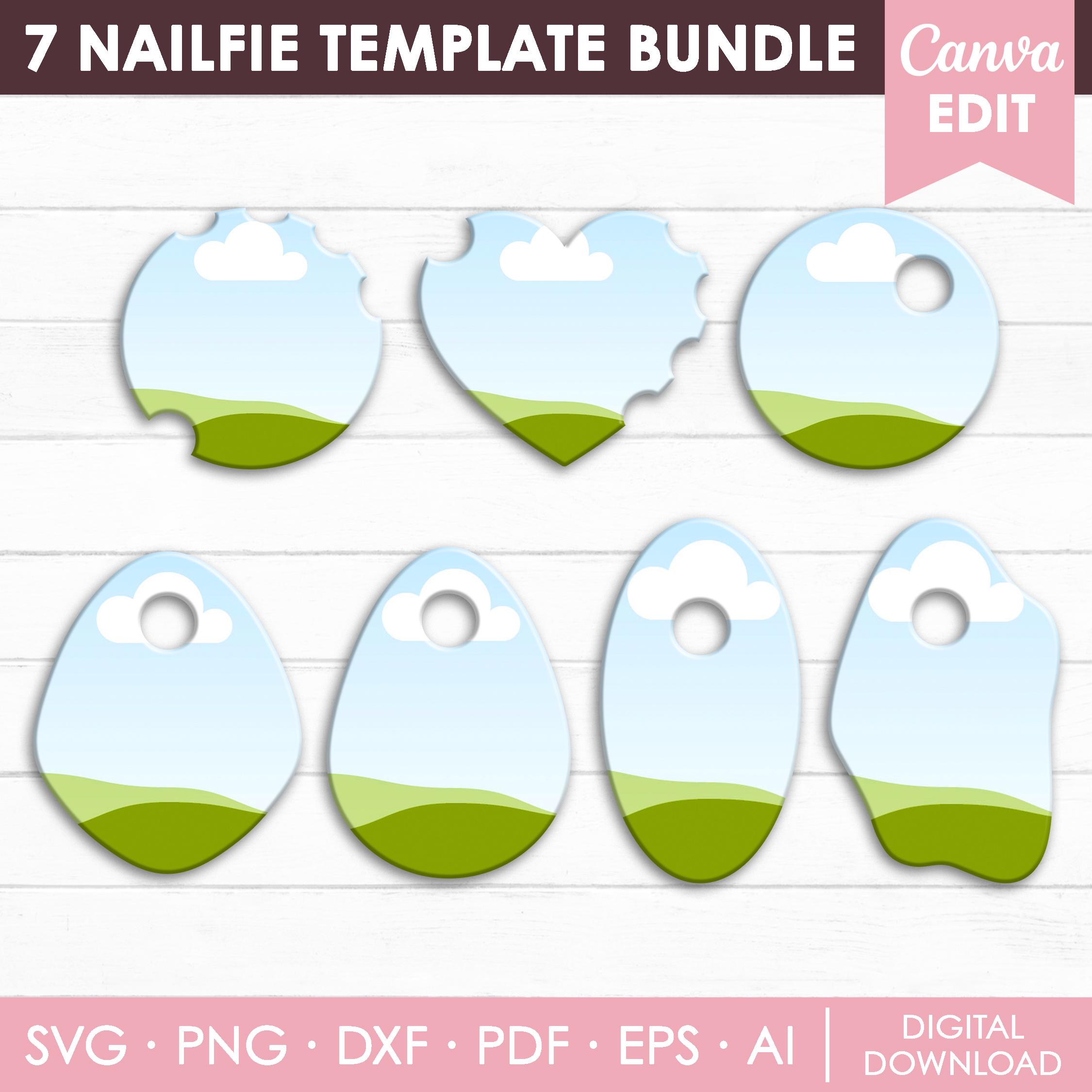 Nailfie Svg, Nailfie Disc Template, Nail Technician, Nail Photo Prop ...