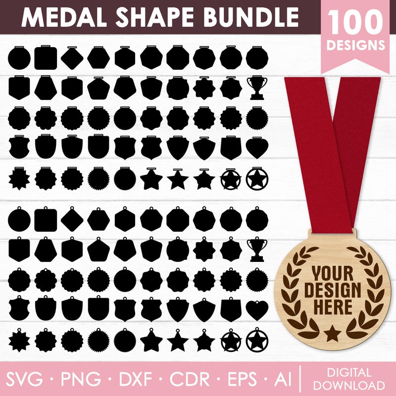 Custom Shapes Medal - Etsy