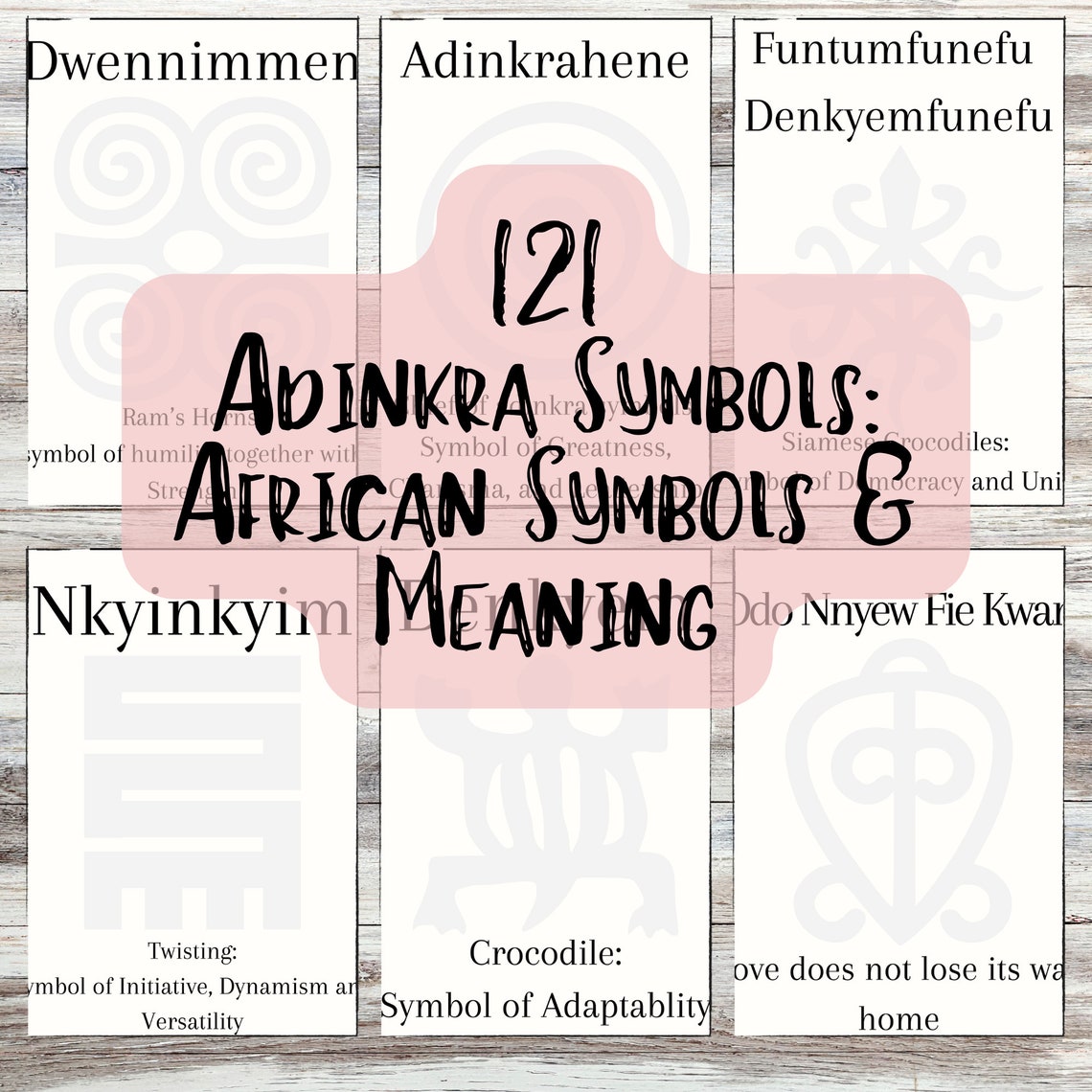 Adinkra African Symbols Printable Coloring Pages - Collection of 121 ...