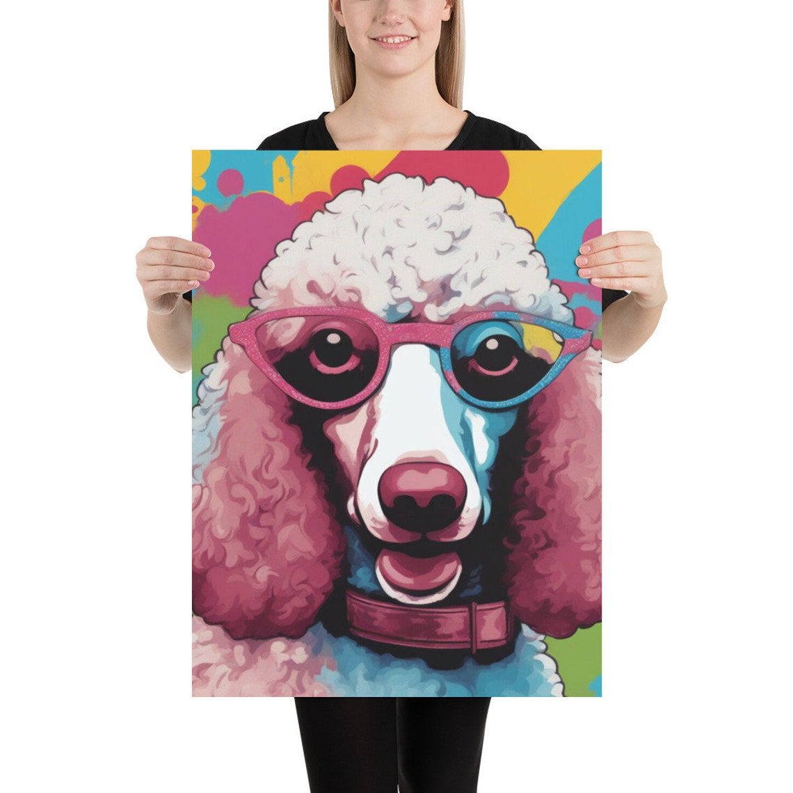Pop Art Wall Art, Poodle Poster, Pop Art Home Decor, Dog Art Home Decor ...