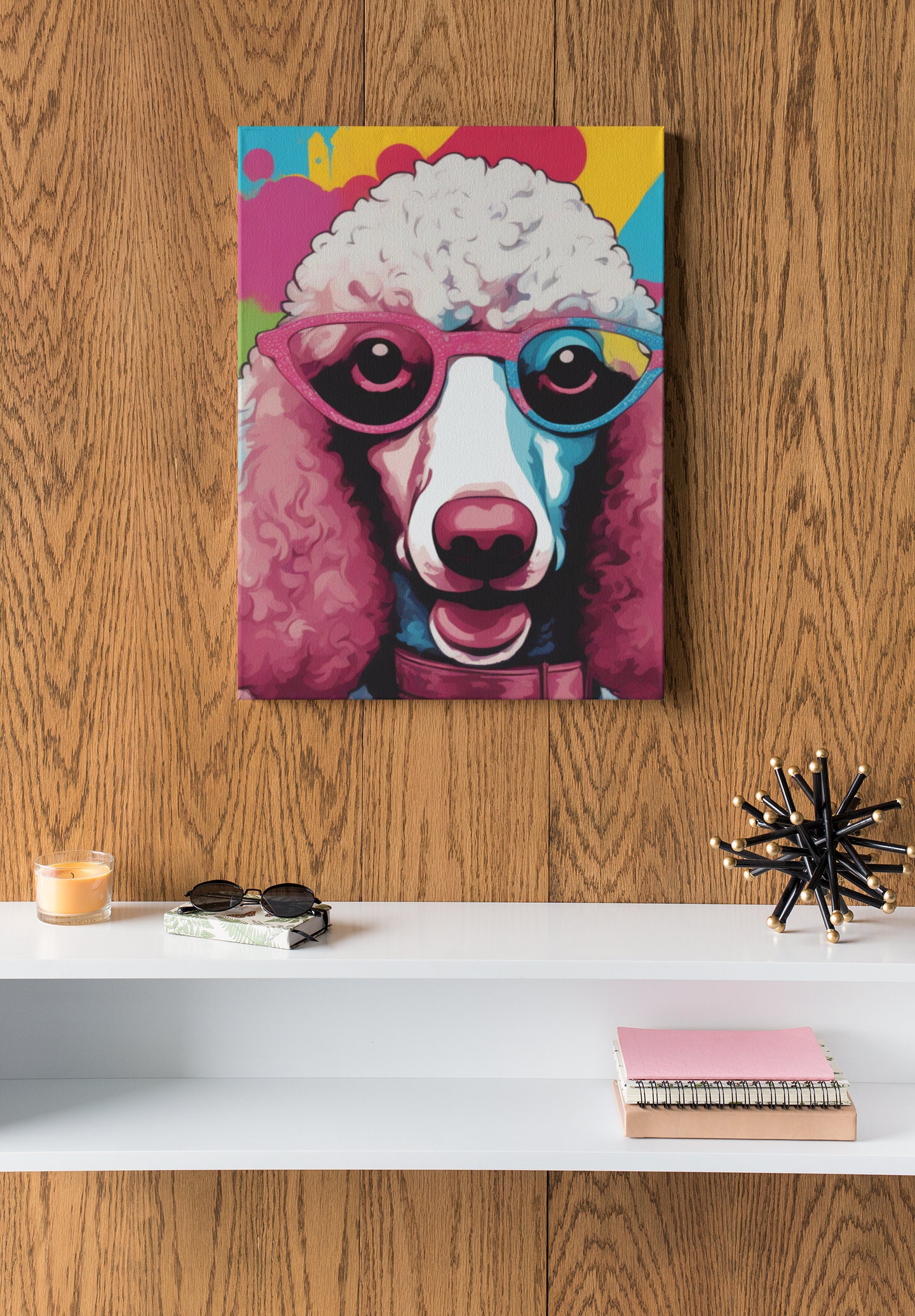 Pop Art Wall Art, Poodle Poster, Pop Art Home Decor, Dog Art Home Decor ...