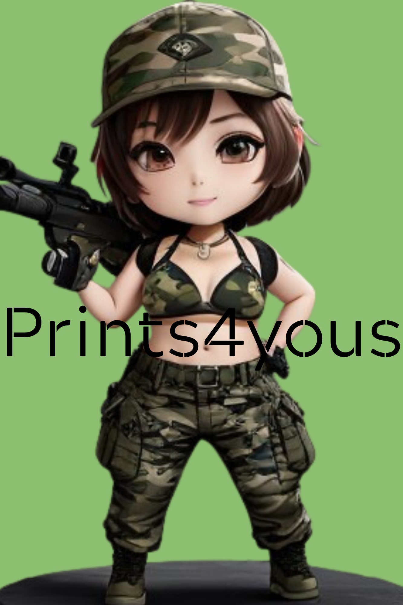 Military Chibi Doll Babes Downloadable Image Files - Etsy