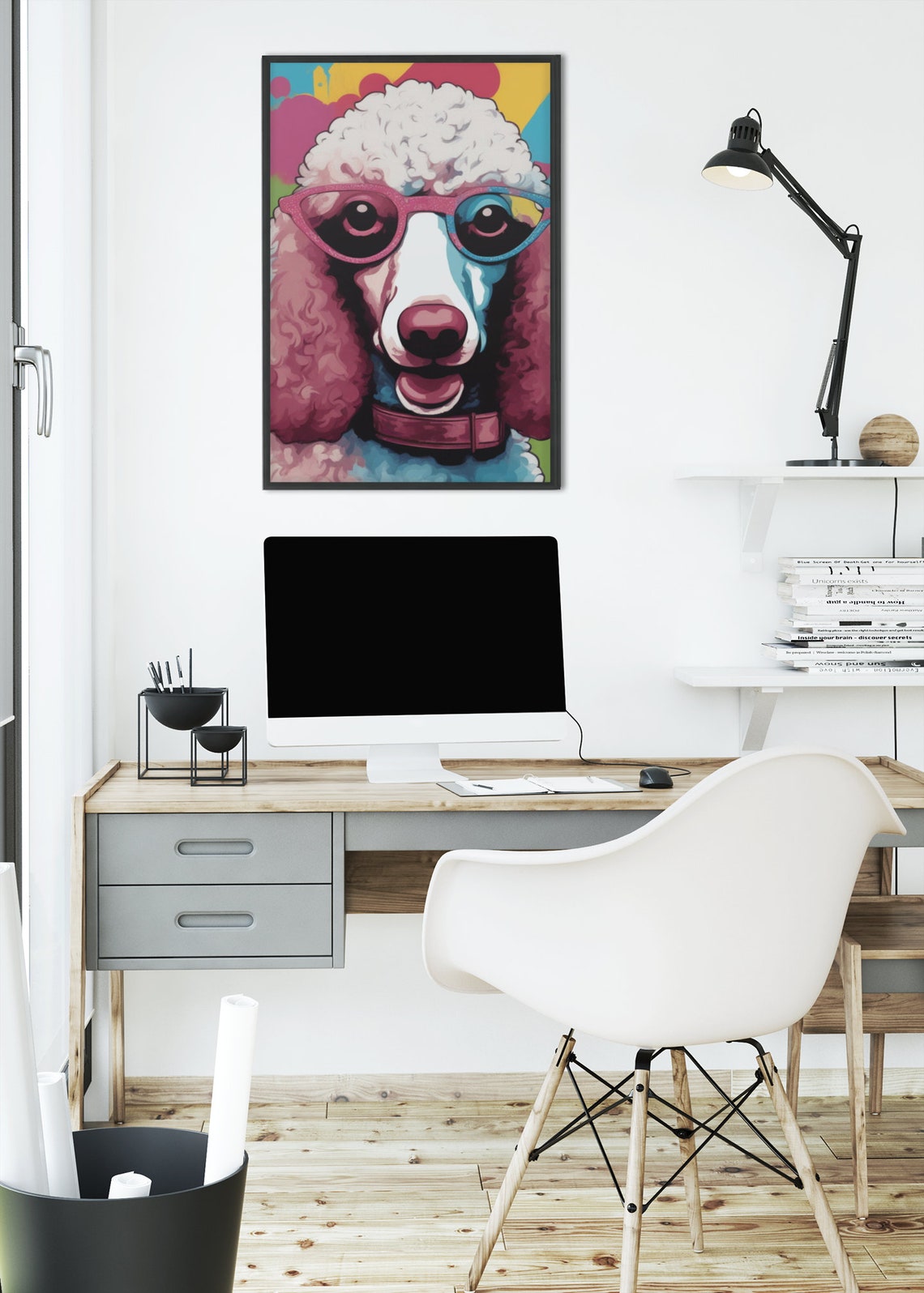 Pop Art Wall Art, Poodle Poster, Pop Art Home Decor, Dog Art Home Decor ...