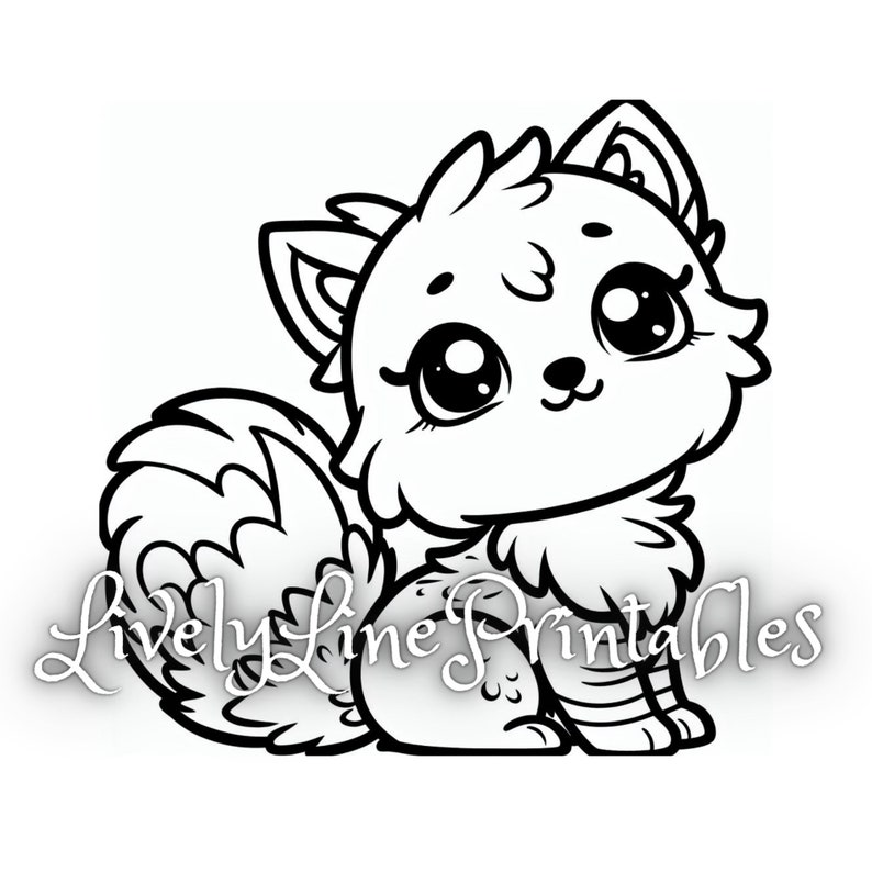 Furry Animal Kids Printable Coloring Pages Collection of 20 Designs - Etsy