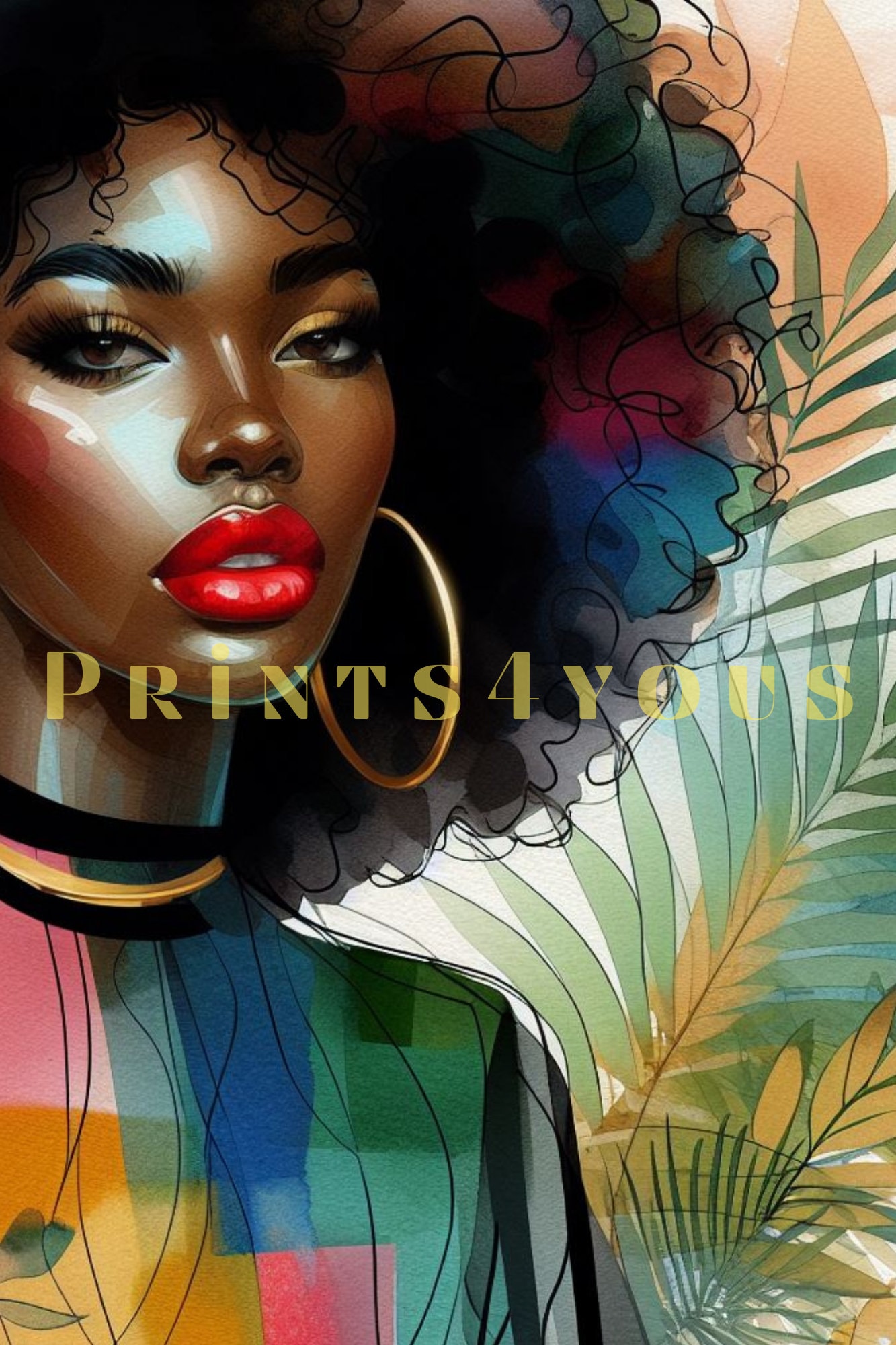 4 Beautiful Exotic Women Digital Prints Exotic Home Decor Wall Art ...