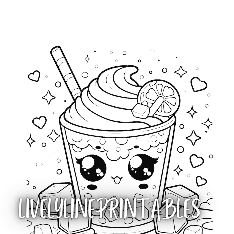 Cartoon Coffee Cup Printable Coloring Pages Fun 18-page Collection ...