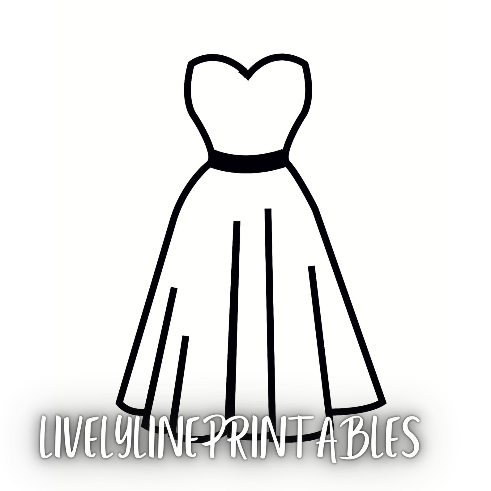 Printable Blank Dress Templates - Collection of 56, Fashion Design for ...