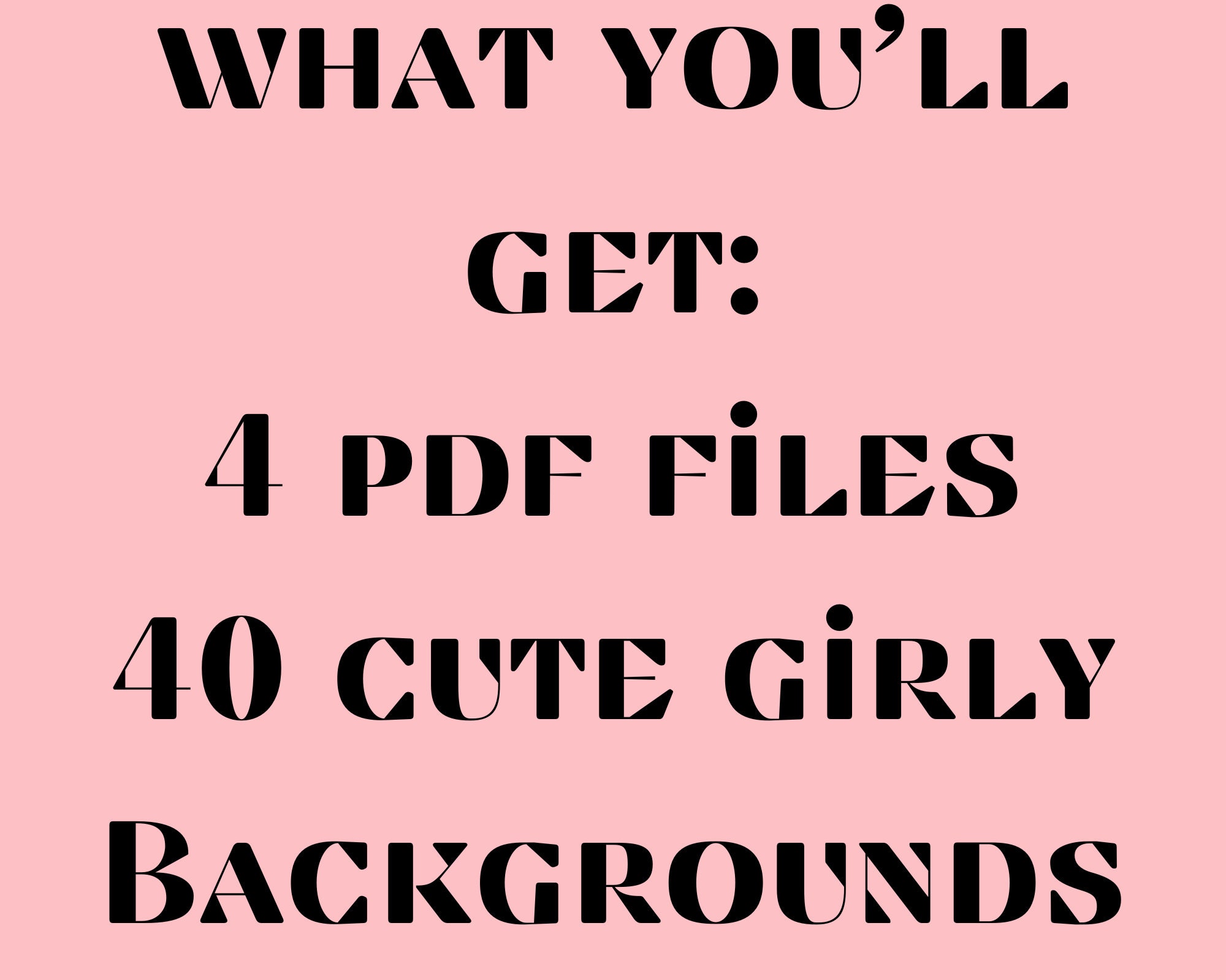 40 Fun Girly Backgrounds Bundle - Etsy