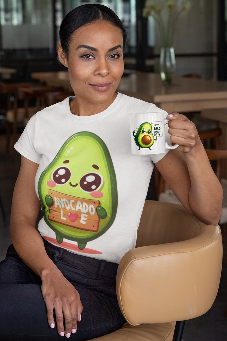 5 Big-eyed Avocado Digital Art Prints Cute Avocado High Quality Pngs Instant Download Avocado ...