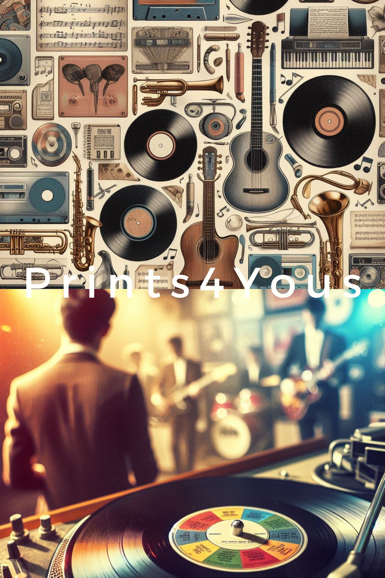 32 Vintage Music Themed Backgrounds High Quality Pdfs Digital Download ...