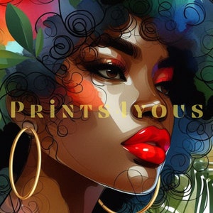 4 Beautiful Exotic Women Digital Prints Exotic Home Decor Wall Art ...