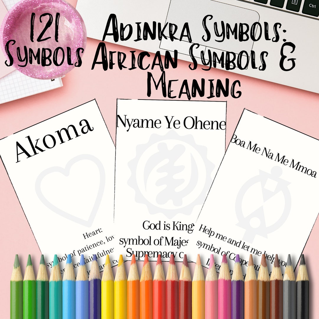 Adinkra African Symbols Printable Coloring Pages - Collection of 121 ...
