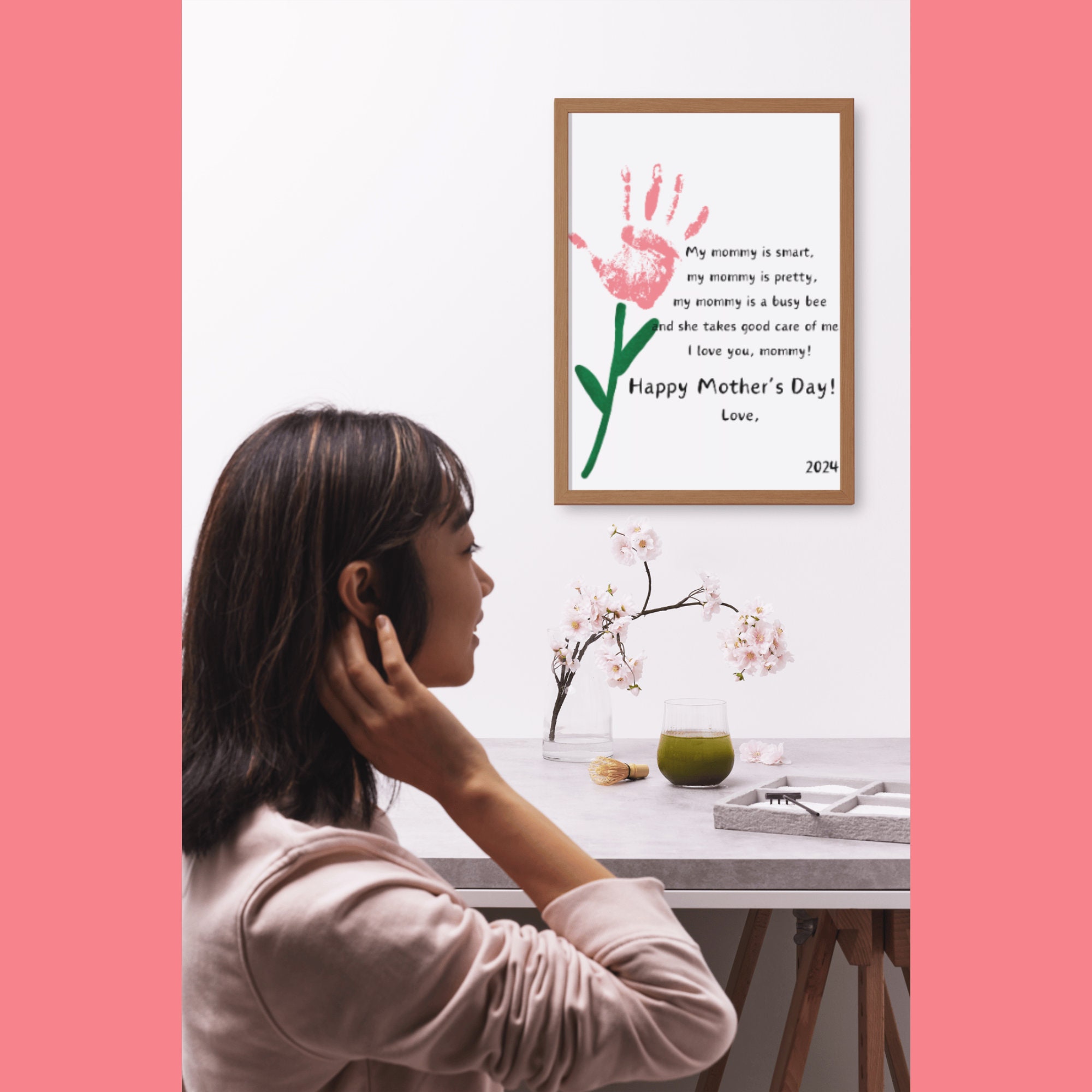 Printable Mother's Day Craft, Kids Handprint and Poem Activity, Instant ...