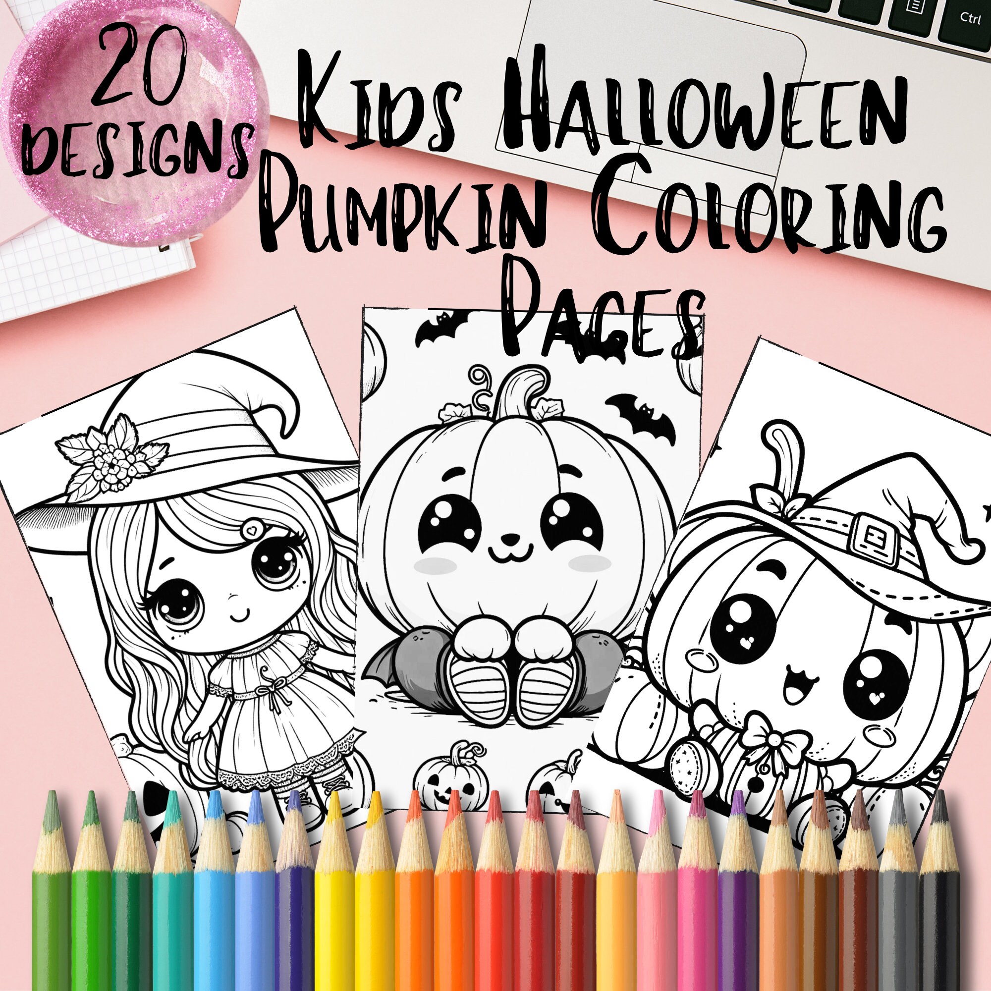 Kids Halloween Pumpkin Printable Coloring Pages Collection of 20 High ...