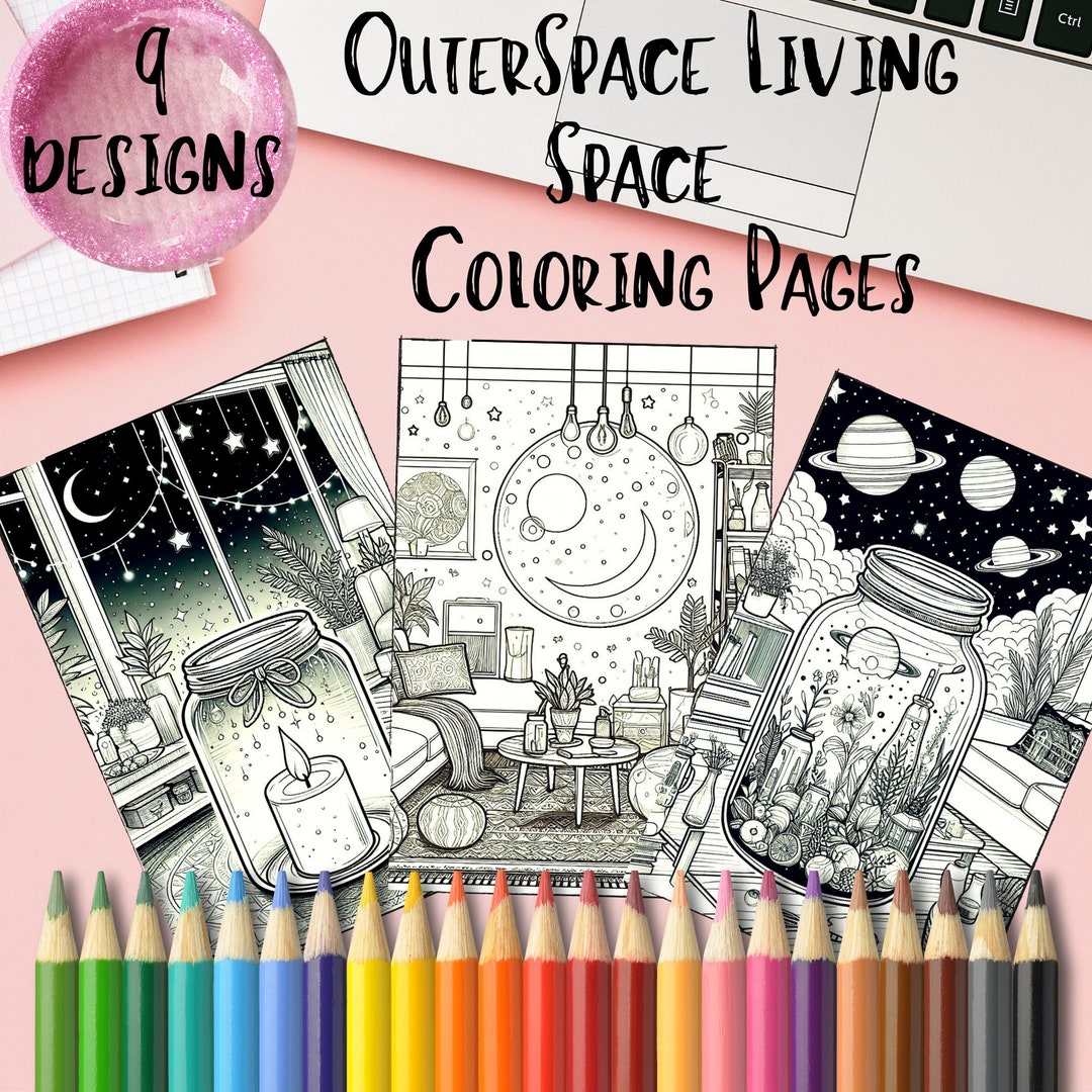 Outer Space-themed Printable Coloring Pages for All Ages Collection of ...