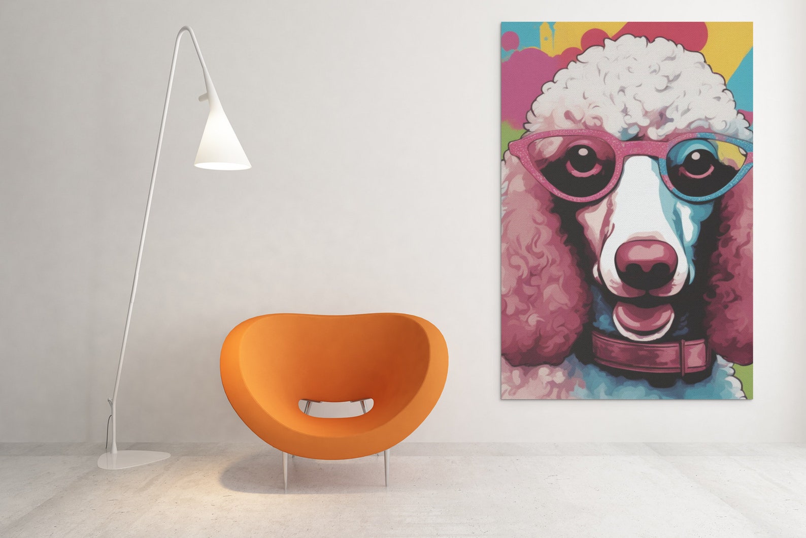 Pop Art Wall Art, Poodle Poster, Pop Art Home Decor, Dog Art Home Decor ...