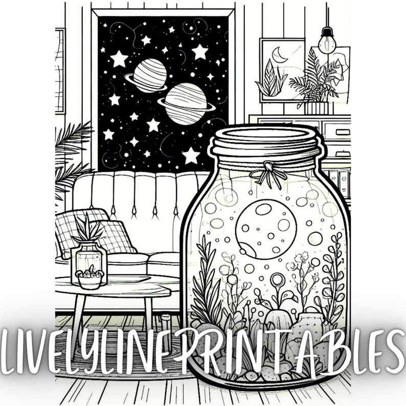 Outer Space-themed Printable Coloring Pages for All Ages Collection of ...