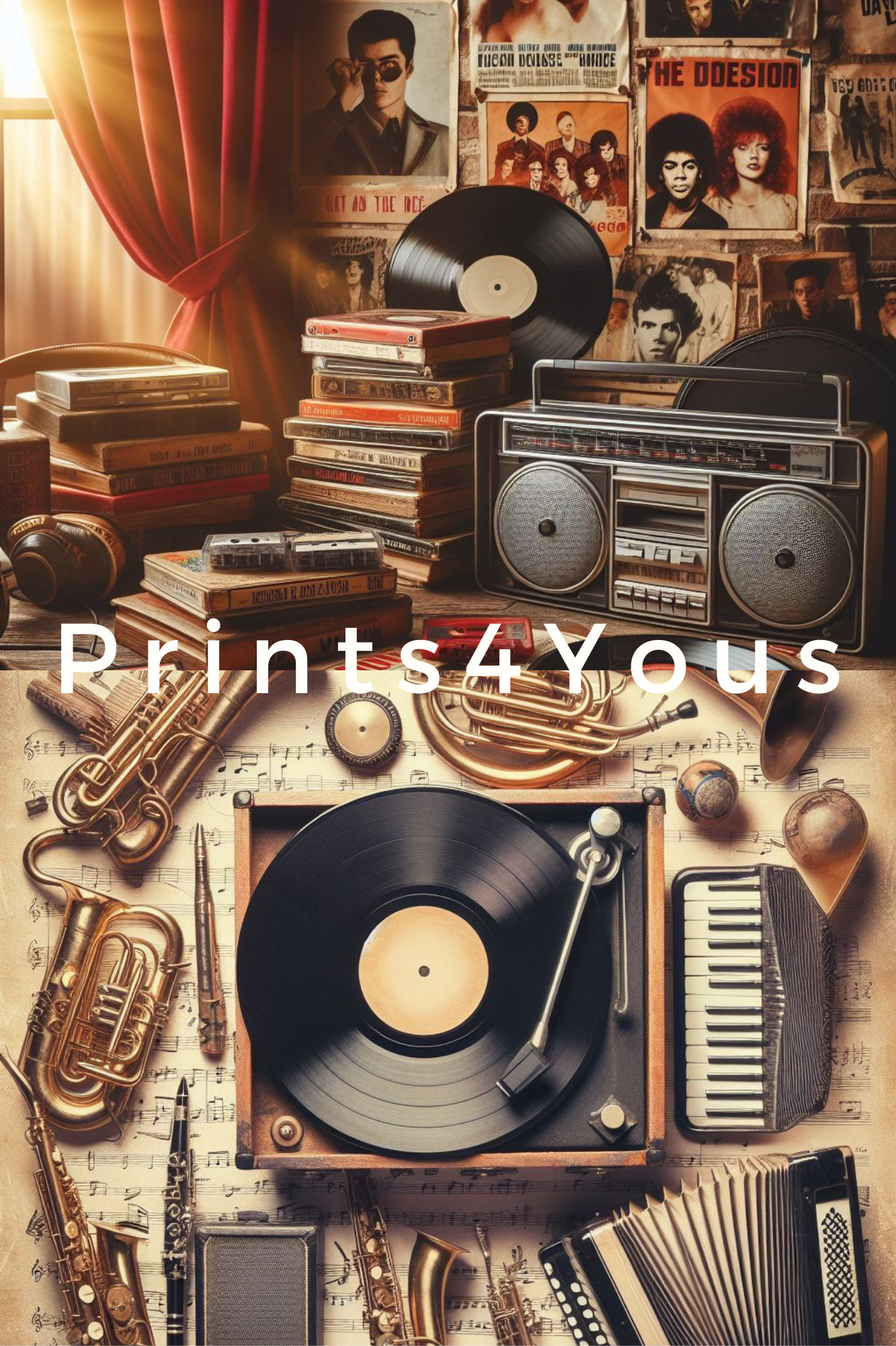 32 Vintage Music Themed Backgrounds High Quality Pdfs Digital Download ...