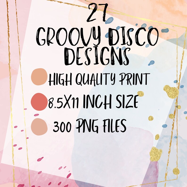 Retro Disco Printable Coloring Pages - Collection of 27 Retro 70s ...