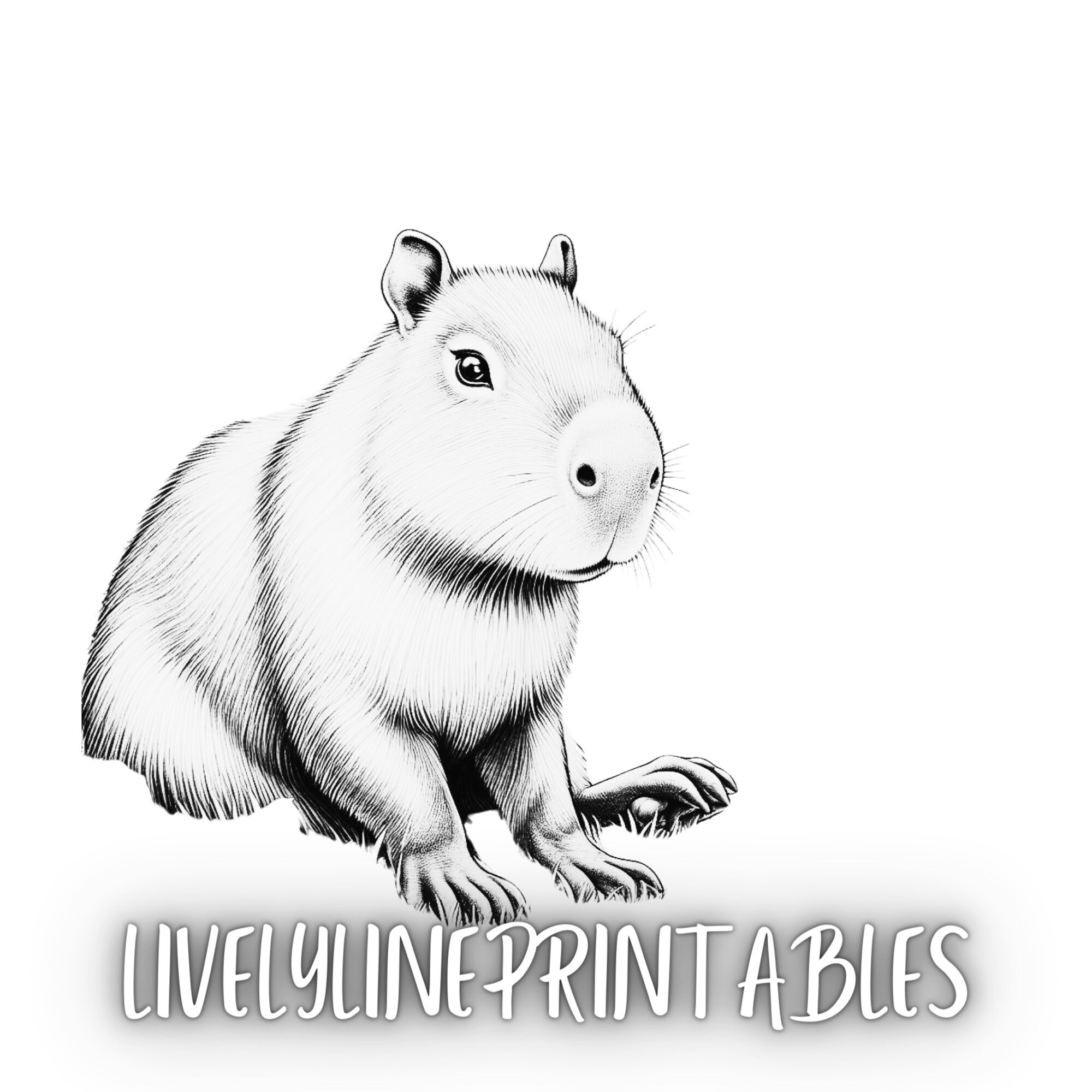 Capybara Printable Coloring Pages - 19 Page Collection, Creative Fun ...