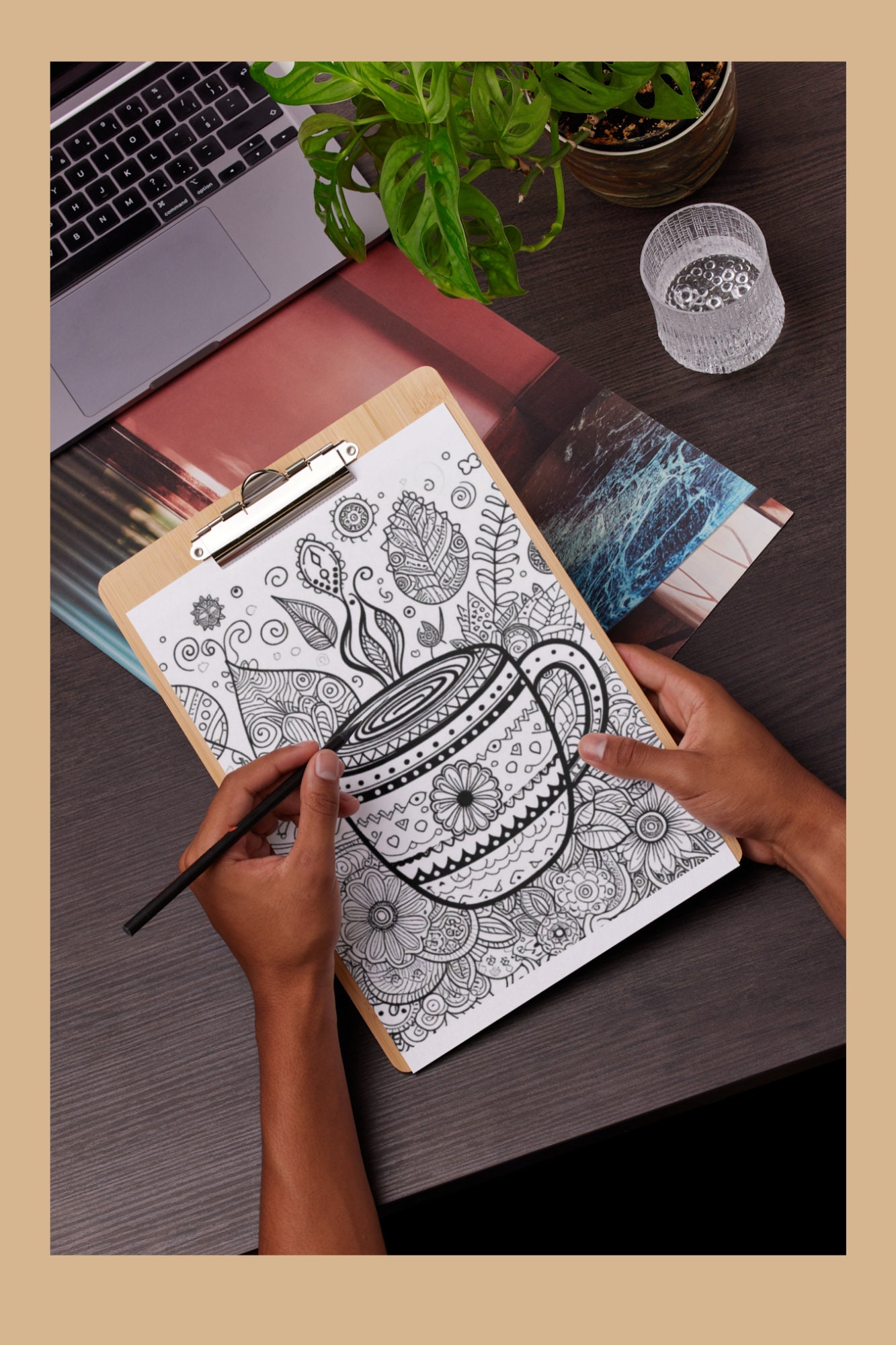Color Therapy Adult Coloring Book: Coffee Cup Edition - Etsy
