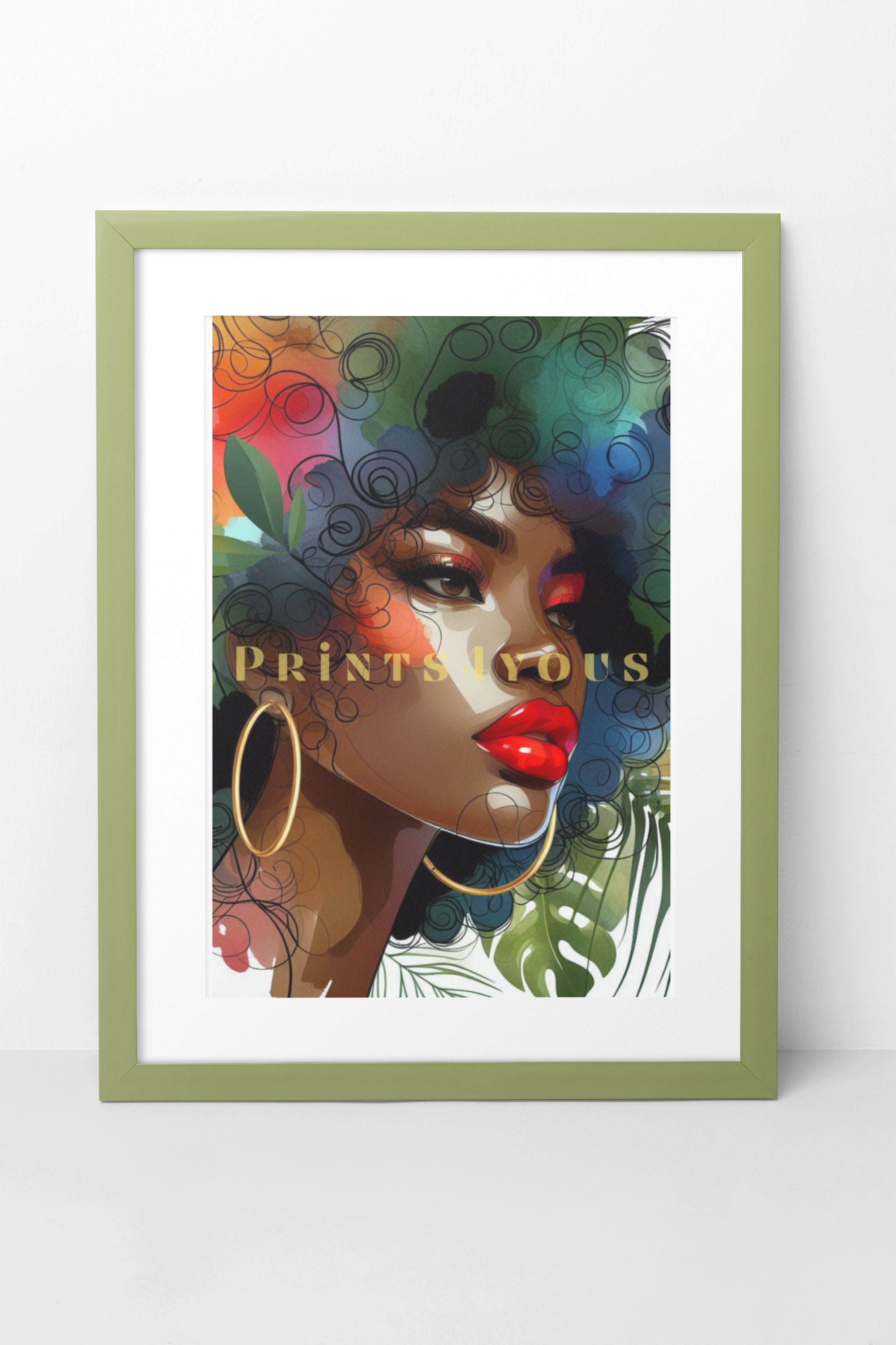 4 Beautiful Exotic Women Digital Prints Exotic Home Decor Wall Art ...